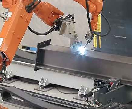 Peddinghaus Robotic Beam Assembler System -- Action Machinery
