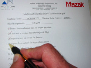 CNC Equipment Preventative Maintenance - Action Machinery